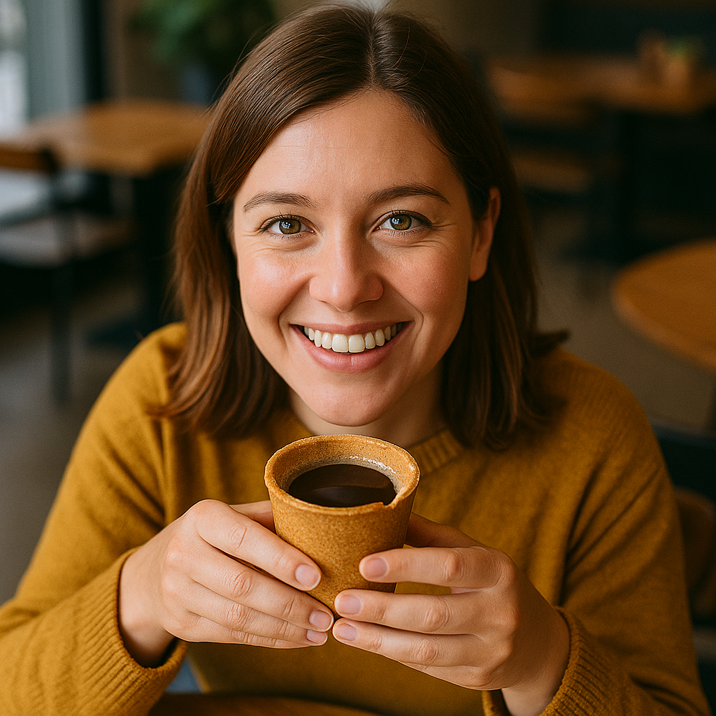Edible cups for coffee | Crunch Lane